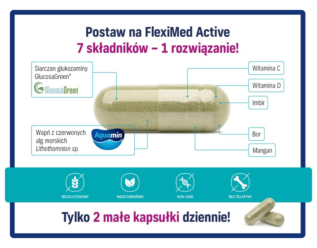 FlexiMed® ACTIVE | Na kości, mięśnie i stawy | Natural Pharmaceuticals